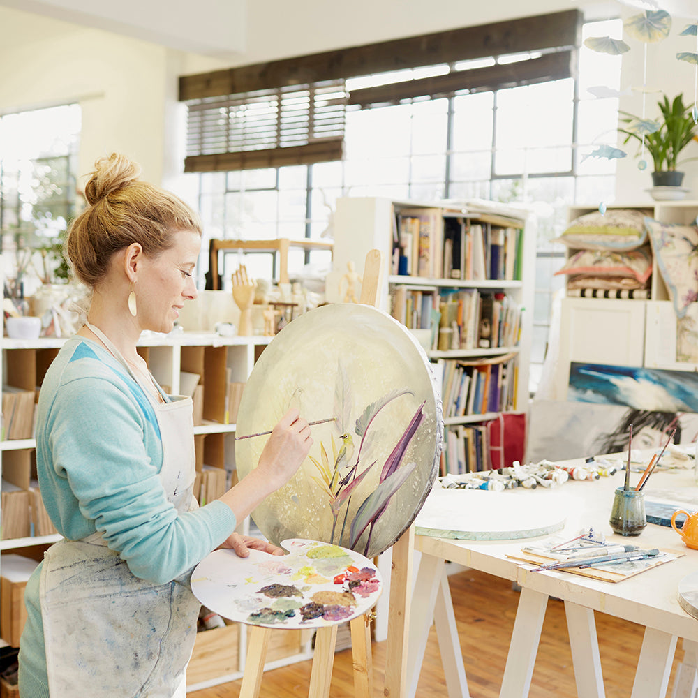 Sharon B Design Art and artwork on linen decor